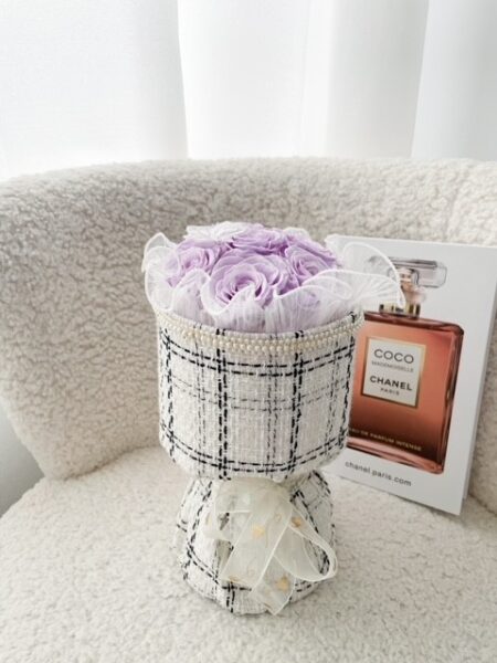 The Mini Diamond Eternal Bloom Bouquet (Light Purple) – The Little ...