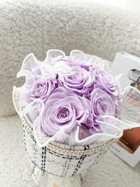 The Mini Diamond Eternal Bloom Bouquet (Light Purple) – The Little ...