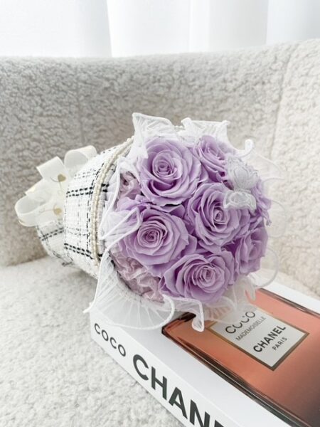 The Mini Diamond Eternal Bloom Bouquet (Light Purple) – The Little ...
